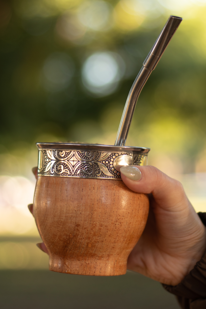 Mate imperial de algarrobo guarda abstracta - Apolo Mates